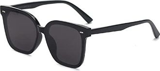 Generic Lunettes de soleil polarisées rétro à large monture 2025 pour hommes et femmes pour conduite pare-soleil (couleur : C, taille : moyen)