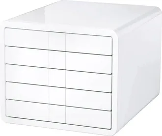 Han i-BOX 1551-12 Caisson &agrave; tiroirs blanc din A4, din C4 Nombre de tiroirs: 5