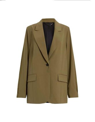 AllSaints Alassett - Blazer in Schlammgrün