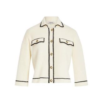 Morgan 252-MCLAIRE Gilet, Off White M, L Femme