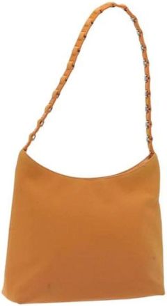 Ferragamo Pre-owned Toile sacs-main - Femme - Pre-owned - Orange - Taille: ONE Size