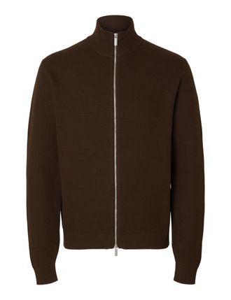 Selected Selected Homme Male Strickjacke High Neck Rei&szlig;verschluss