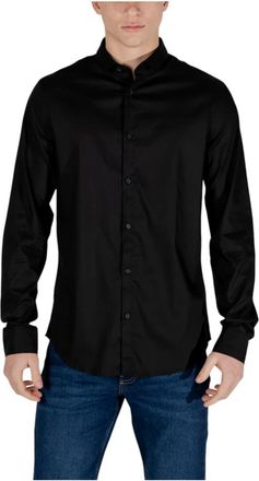 A|X Armani Exchange Homme, Chemises, Noir, Taille: S Chemise à manches longues
