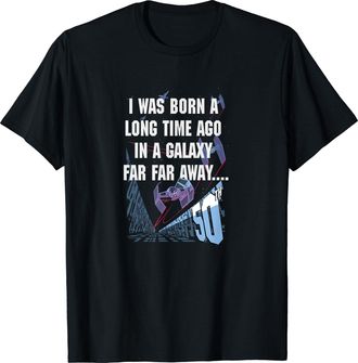 Star Wars I Was Born A Long Time Ago 50th Birthday Portrait T-Shirt