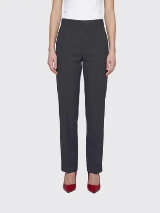 Dsquared2 Pantalon tailleur slim &agrave; taille haute en m&eacute;lange de laine