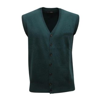 Tonello R2000 Wollmischung Weste - - Knitwear - Herren - Gr&uuml;n - M
