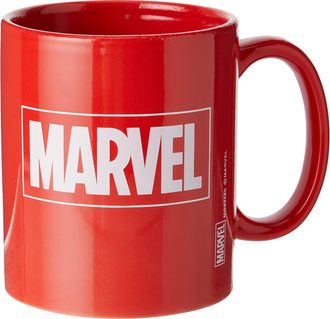 MARVEL Comics Kaffeetasse (Marvel Logo Design) rote Keramiktasse 325ml - Offizielles Lizenzprodukt