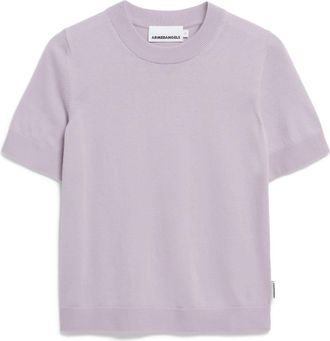 Armedangels Damen Strickshirt aus Tencel Lyocell Mix SILJIAAS Fitted Ice Grape