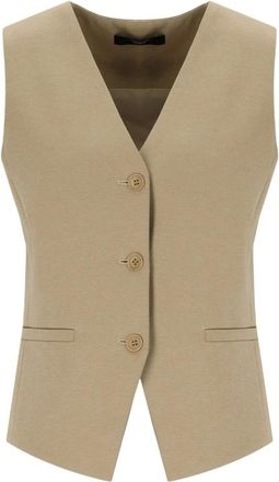 Max Mara Homme, Costumes, Beige, Taille: M Poggio Waistcoat