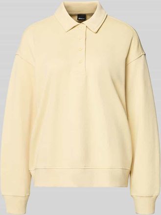 Gina Tricot Sweatshirt mit Polokragen und Knopfleiste