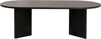 Hanah Home Table basse en bois Sable - 60 x 119 x 40 cm - Bois Noir