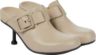 Balenciaga Leather Mallorca Mules Size 36