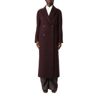 Brunello Cucinelli Femme, Manteaux, Rouge, Taille: 36 FR Double-Breasted Coat
