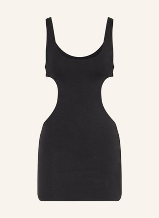 SKIMS Skims Lounge-Kleid Cotton Jersey Mit Cut-Outs schwarz