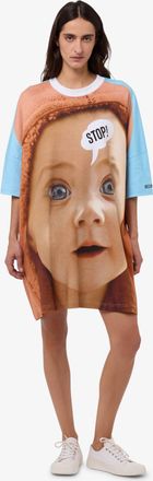 Moschino Robe en coton &eacute;pais imprim&eacute; - Multicoloured