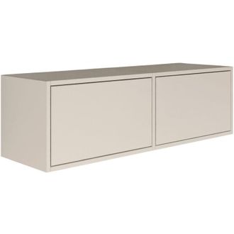 Selsey Selsey - Framme - hängendes TV-Board mit zwei Klappen, Kaschmirgrau, 100 cm