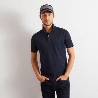 Eden Park Polo Bleu Marine En Coton Pima Stretch Old Ref Pp