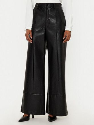 Bardot Bardot Hose aus Kunstleder 58936PB Schwarz Slim Fit