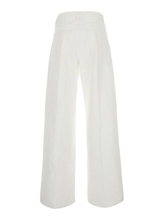 Frame Denim Womens Jeans The Collegiate Pocket White