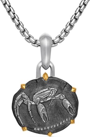 David Yurman pendentif Cancer en or 18ct et argent sterling (33 mm)