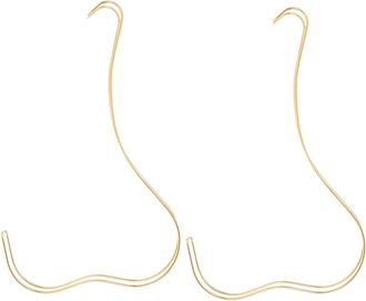 Cabilock 2 Stück Edelstahl Damenschuh Display Rack Rostfrei Schuhhalter für Sandalen und High Heels Formstabil Platzsparend für Laden und Zuhause