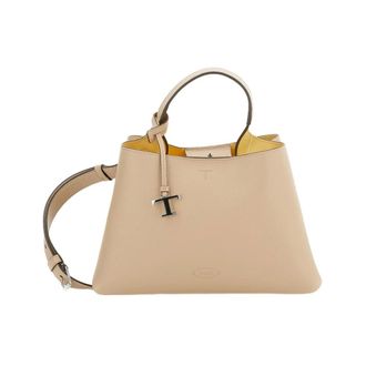 Tod's Femme, Sacs, Beige, Taille: ONE Size Sac &agrave; main en cuir