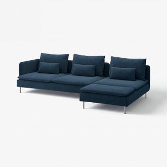 IKEA S&Ouml;DERHAMN 4er-Sofa mit R&eacute;camiere