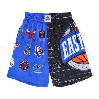 Mitchell & Ness Homme, Shorts, Multicolore, Taille: XL Shorts de basketball NBA Jumbotron 3.0
