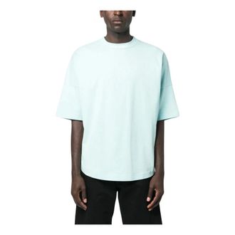 Palm Angels Homme, Tops, Bleu, Taille: L Classic Logo Over Tee