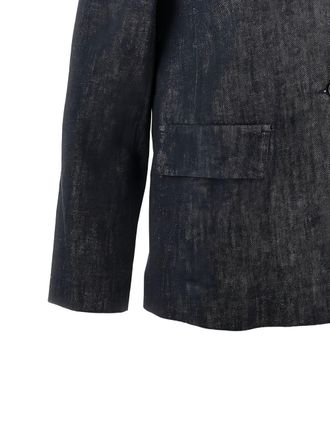 Max Mara Womens Blazer Smmleone Blue Cotton Jacket
