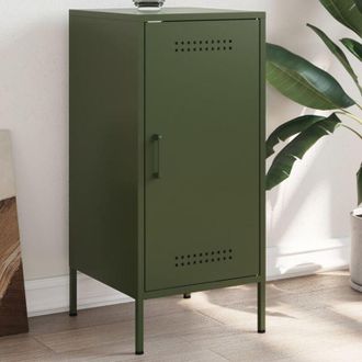 vidaXL Buffet vert olive 36x39x79 cm acier Vidaxl