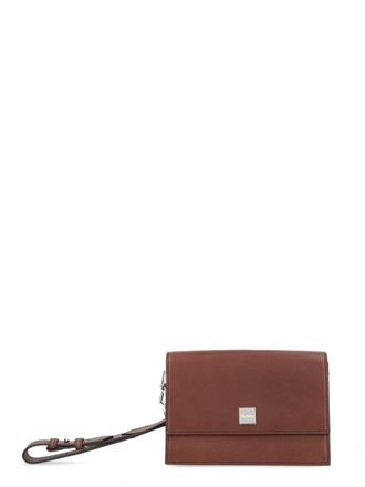 Max Mara Womens Leather Shoulder Bag Brown