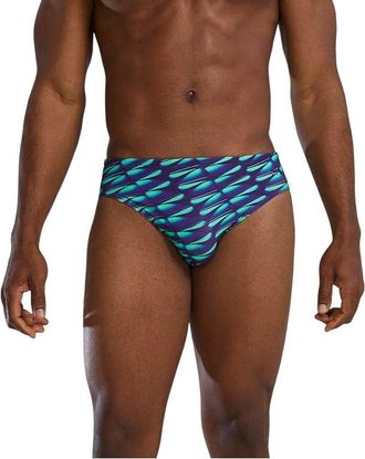 TYR Herren Durafast Elite Racer Slip Badeanzug Schwimm-Slips, Grn/NVY, 34
