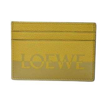 Loewe Pre-owned Signature Kartenetui aus glattem Kalbsleder - - Pre-owned - Damen - Gelb - ONE SIZE