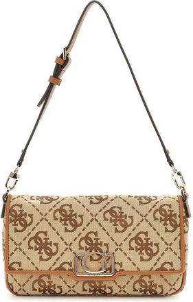 Guess Circe Flap Shoulder Bag Latte Logo