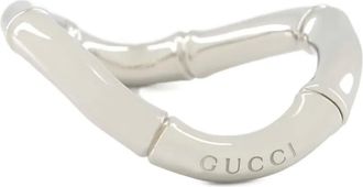 Gucci Armspange mit Bambusform - Silber