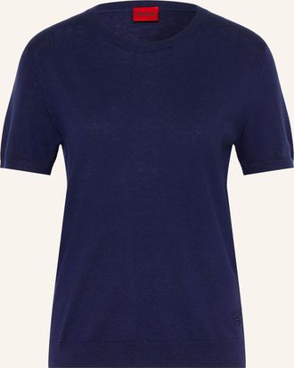 HUGO BOSS Hugo Strickshirt Sessinak blau