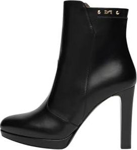 Nero Giardini I514510DE Bottines Femme en Cuir - Noir 37 EU