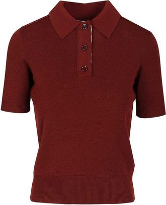 Burberry Poloshirt - Dunkelrot