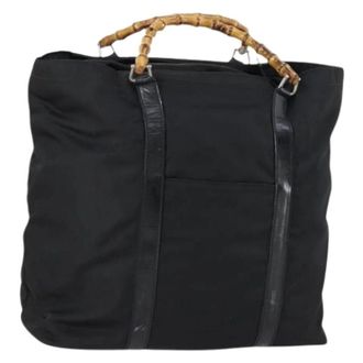Gucci Pre-owned Nylon Tote Bag - - Pre-owned - Damen - Schwarzk - ONE SIZE