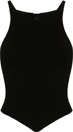 Courrèges Top - Schwarz