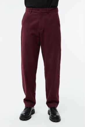 Givn Herren vegan Hose Flanell Helge Burgundy