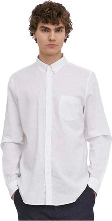 Sams&oslash;e & Sams&oslash;e Chemise en lin - Homme - Chemises - Blanc - Taille: S