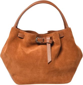 Baldinini Femme, Sacs, Brun, Taille: ONE Size Suede Bucket Bag