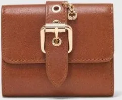Maje Portefeuille Miss M En Cuir Lisse - Marron - Maje