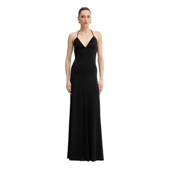 Silvian Heach Visiom Maxikleid - - Dresses - Damen - Schwarzk - S