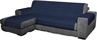 Italian Bed Linen Trendy Doubleface Couchüberzüge, Dunkel Blau, 240cm