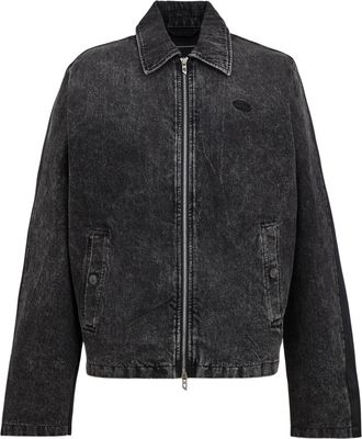 Diesel Bomberjacke f&uuml;r Herren, Steinwaschen (Schwarz)