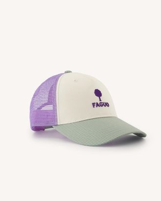 Faguo Casquette vert et &eacute;cru