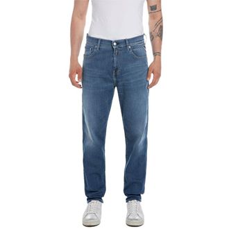 Replay Herren Sandot Jeans, 009 Medium Blue, 28W / 34L